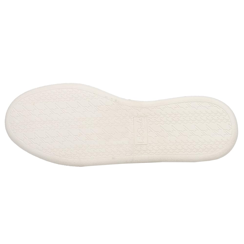 LifeStride Womens Navigate Knit Slip On Sneakers Shoes Casual - Off White - Size 8.5 M