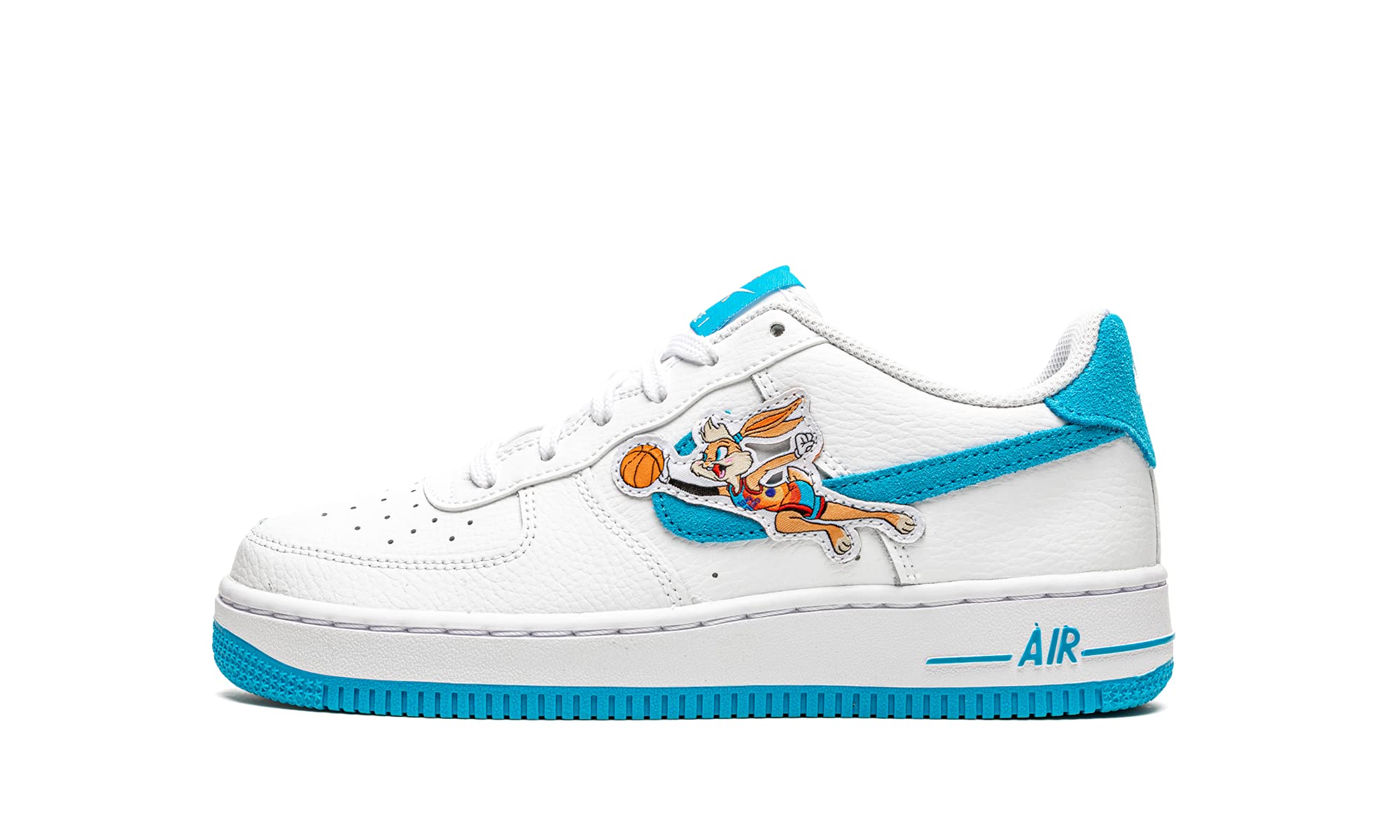 Nike Kids Boys Air Force 1 gs Dm3353 Sneakers, White/Light Blue Fury-white, 6.5 Big Kid