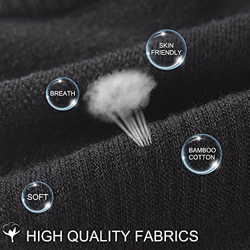 Cozi Foot 10 Pairs Women Ankle Socks Athletic Soft Low Cut Socks (Shoe Size: 5-8, C03-Black/White/Gray)