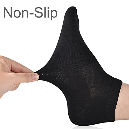 Cozi Foot 10 Pairs Women Ankle Socks Athletic Soft Low Cut Socks (Shoe Size: 5-8, C03-Black/White/Gray)