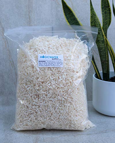 MagicWater Supply Soft & Thin Cut Crinkle Paper Shred Filler (1/2 LB) for Gift Wrapping & Basket Filling - Cream