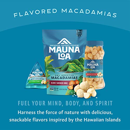 Mauna Loa Premium Roasted Macadamia Nuts, Kiawe Smoked BBQ Flavor,7 Oz Bag