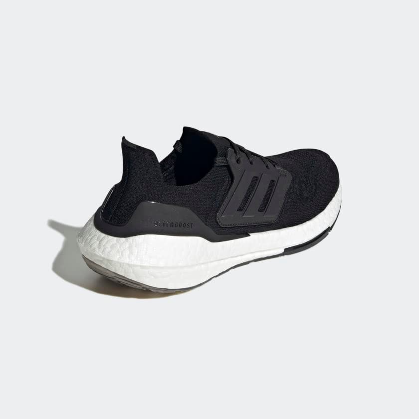 adidas Women's Ultraboost 22 Running Shoes, Black/Black/White, 7.5
