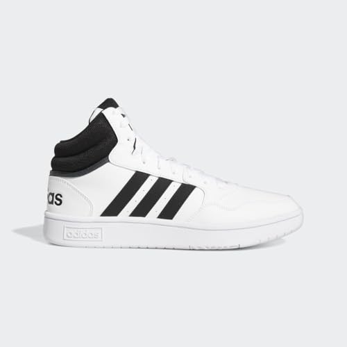 adidas Adult Hoops 3.0 Mid Core Black/Core Black/White 13