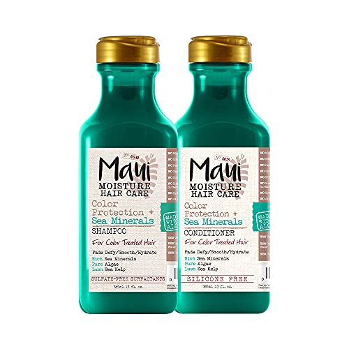 Maui Moisture Color Protect Conditioner with Sea Minerals, 13 Fl Oz - Protect Color-Treated Hair
