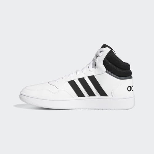 adidas Adult Hoops 3.0 Mid Core Black/Core Black/White 13