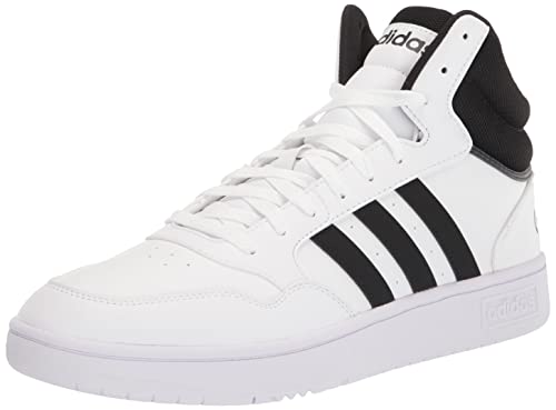 adidas Adult Hoops 3.0 Mid Core Black/Core Black/White 13
