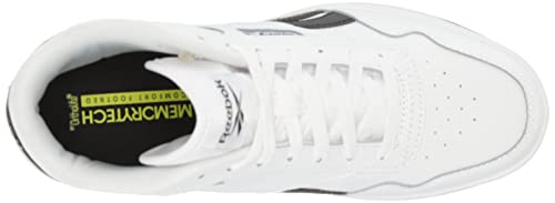Reebok Women's Club C High Top Cross Trainer, White/Black, 7.5