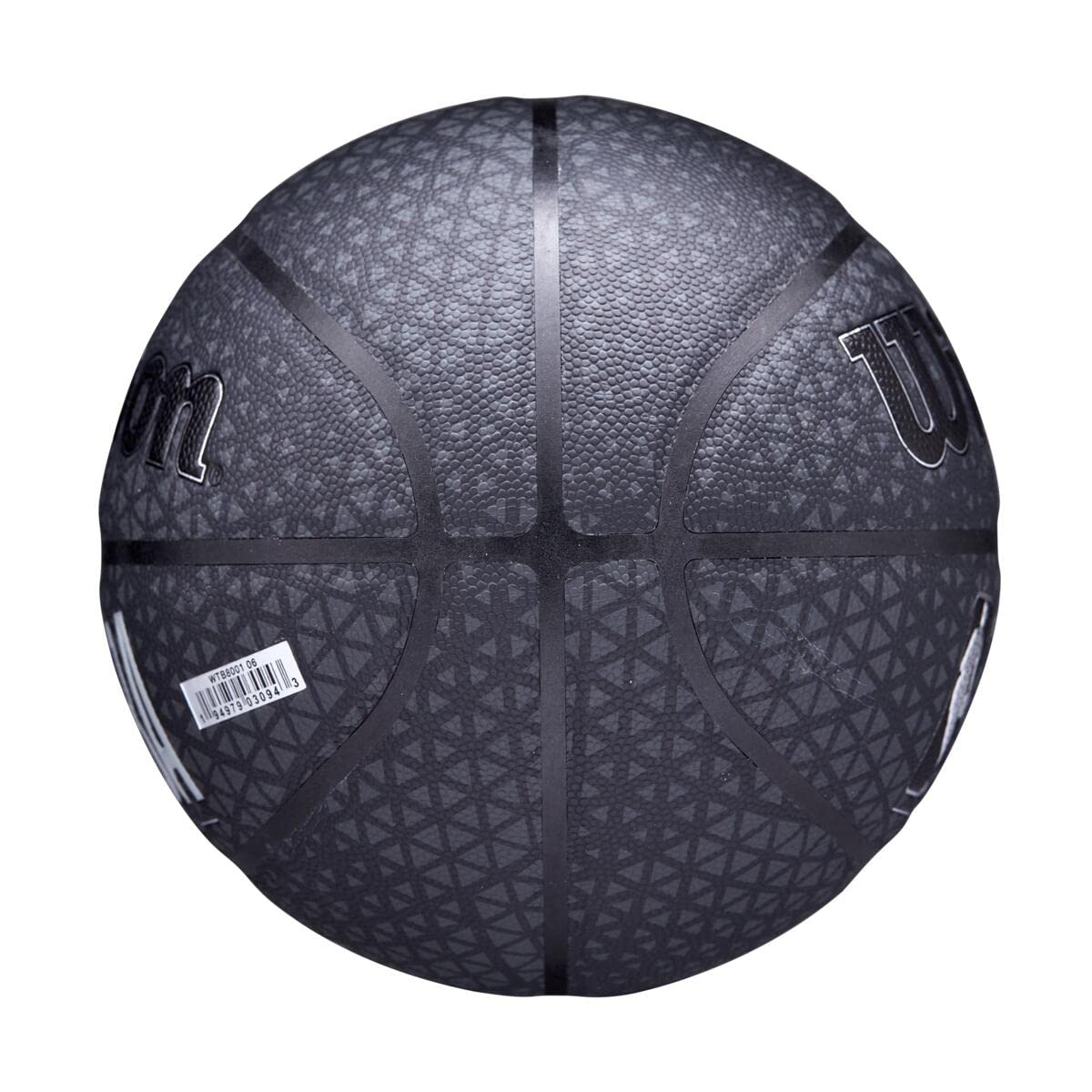 WILSON NBA Forge Series Indoor/Outdoor Basketball - Forge Pro, Black, Size 7 - 29.5"