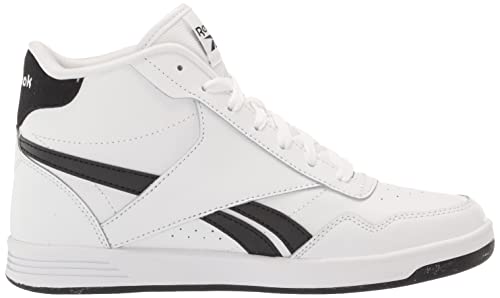 Reebok Women's Club C High Top Cross Trainer, White/Black, 7.5