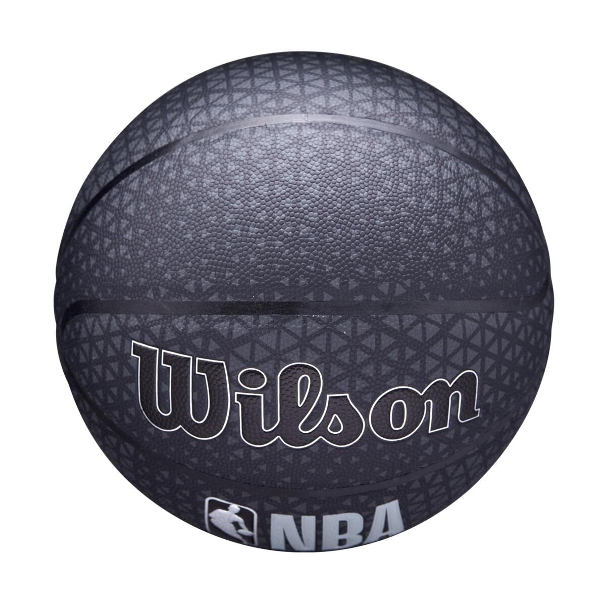 WILSON NBA Forge Series Indoor/Outdoor Basketball - Forge Pro, Black, Size 7 - 29.5"