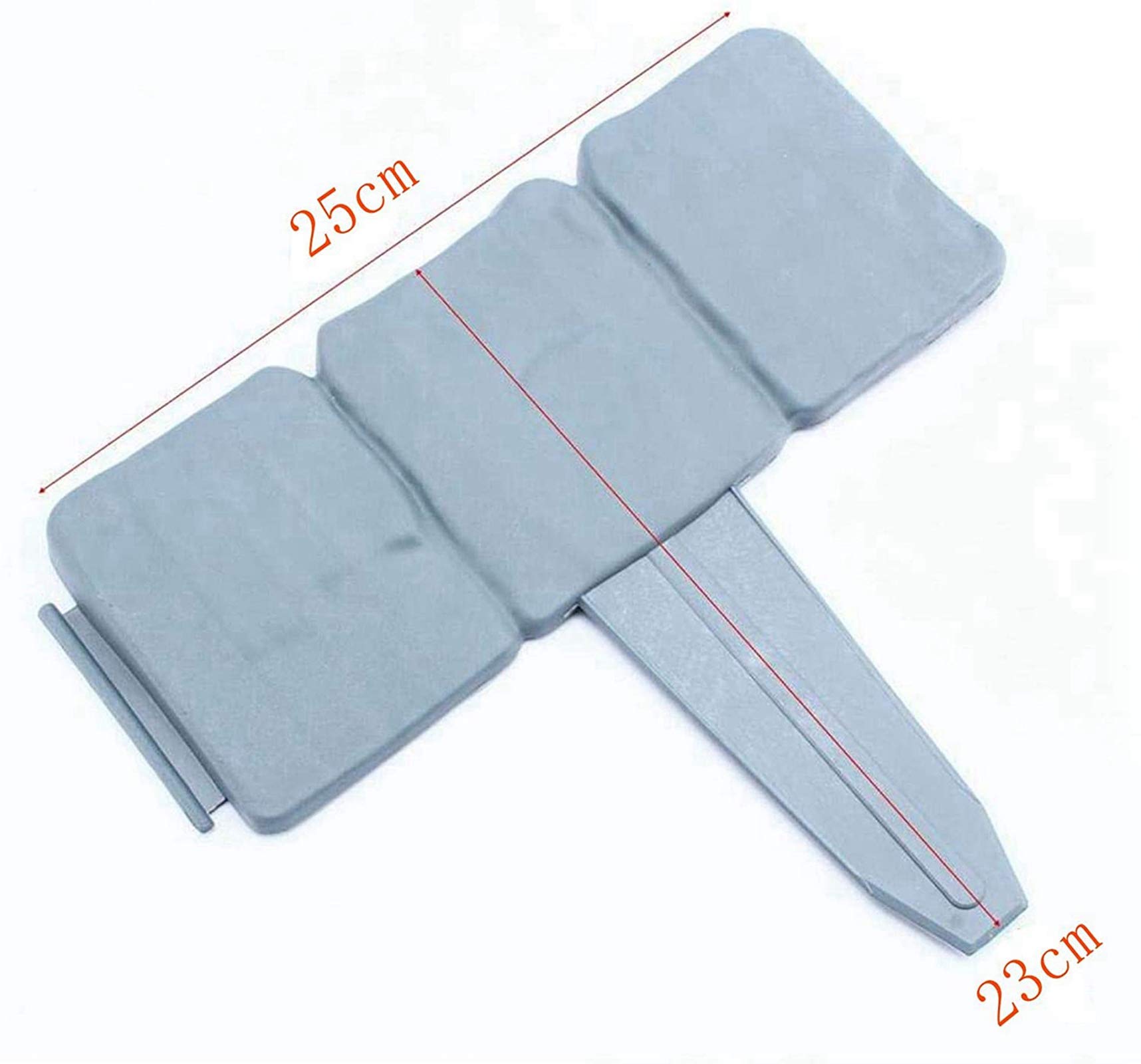 GUOFEI DIY Decorative Flower Grass Bed Border,Grey Stone Effect Plastic Palisade Fence Lawn Edging Garden Fence Edging,for Garden,Lawn,Walkway and Landscape Edging (10pcs, Gray)