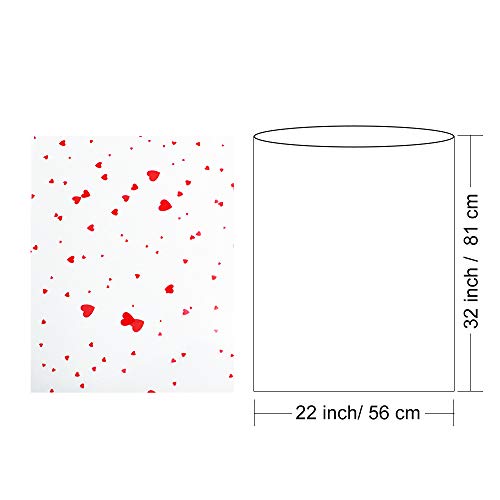 Clear Basket Bags, 10Pack 22x32 Inches Large Cellophane Bags Clear Printed Cellophane Wrap for Gift Baskets,Presents, Weddings, Bridal/Baby Showers and More