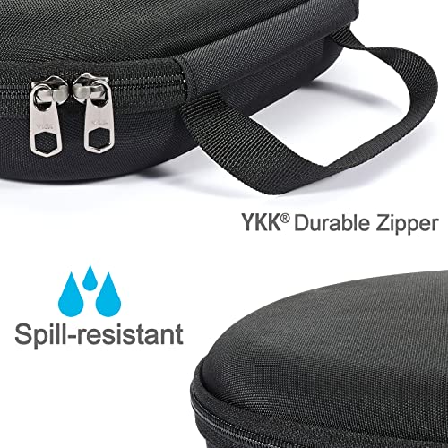 Hard Travel Carrying Case for Apple AirPods Max Headphone and It's Accessories, Protective Storage Bag - Black (Grey Lining)