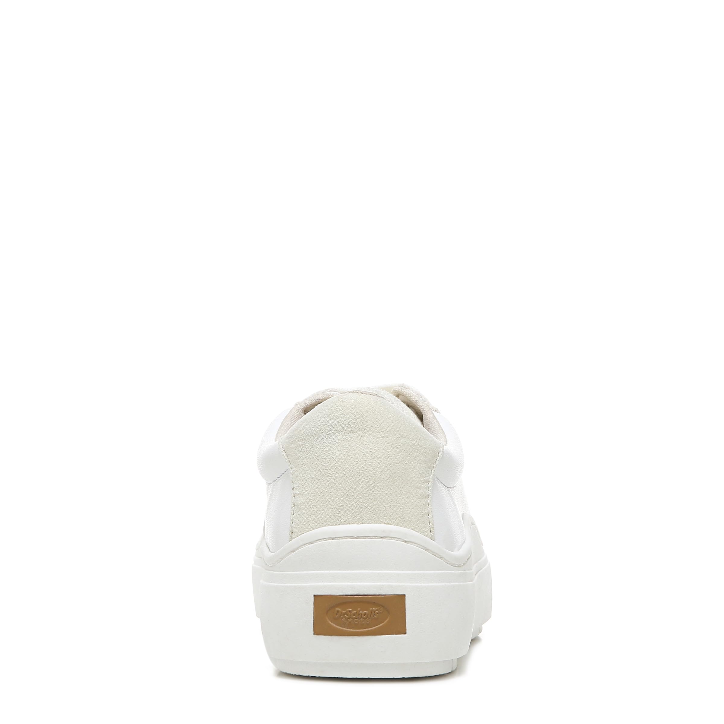 Dr. Scholl's Shoes Womens Time Off Platform Slip On Fashion Sneaker,White Smooth,6.5