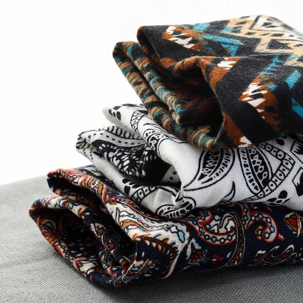 Aceorna Boho Bandeau Headbands Wide Knot Hair Band Stretch Turban Head Wraps Fashion Hair Accessories for Women 3 Pcs (Retro)