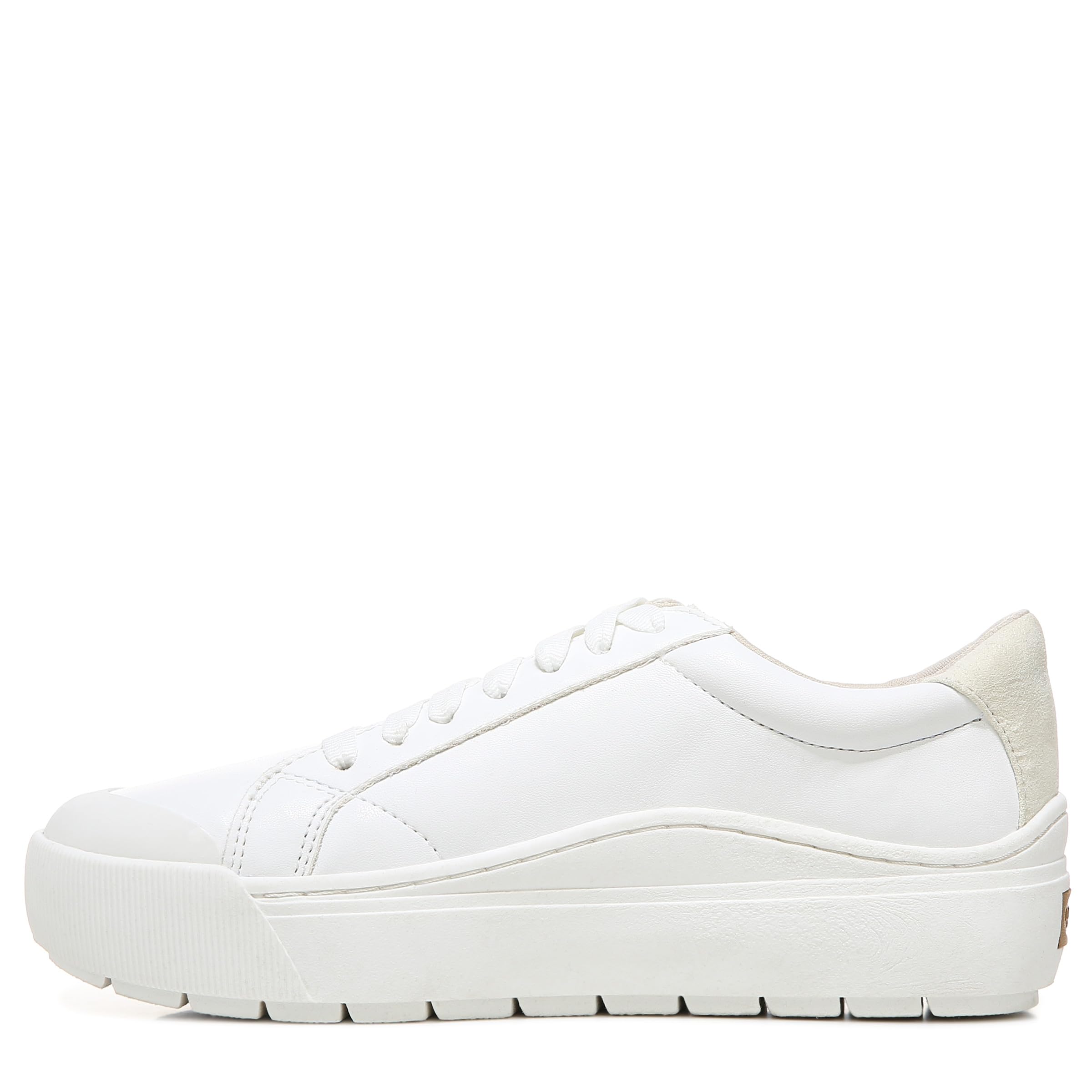Dr. Scholl's Shoes Womens Time Off Platform Slip On Fashion Sneaker,White Smooth,6.5