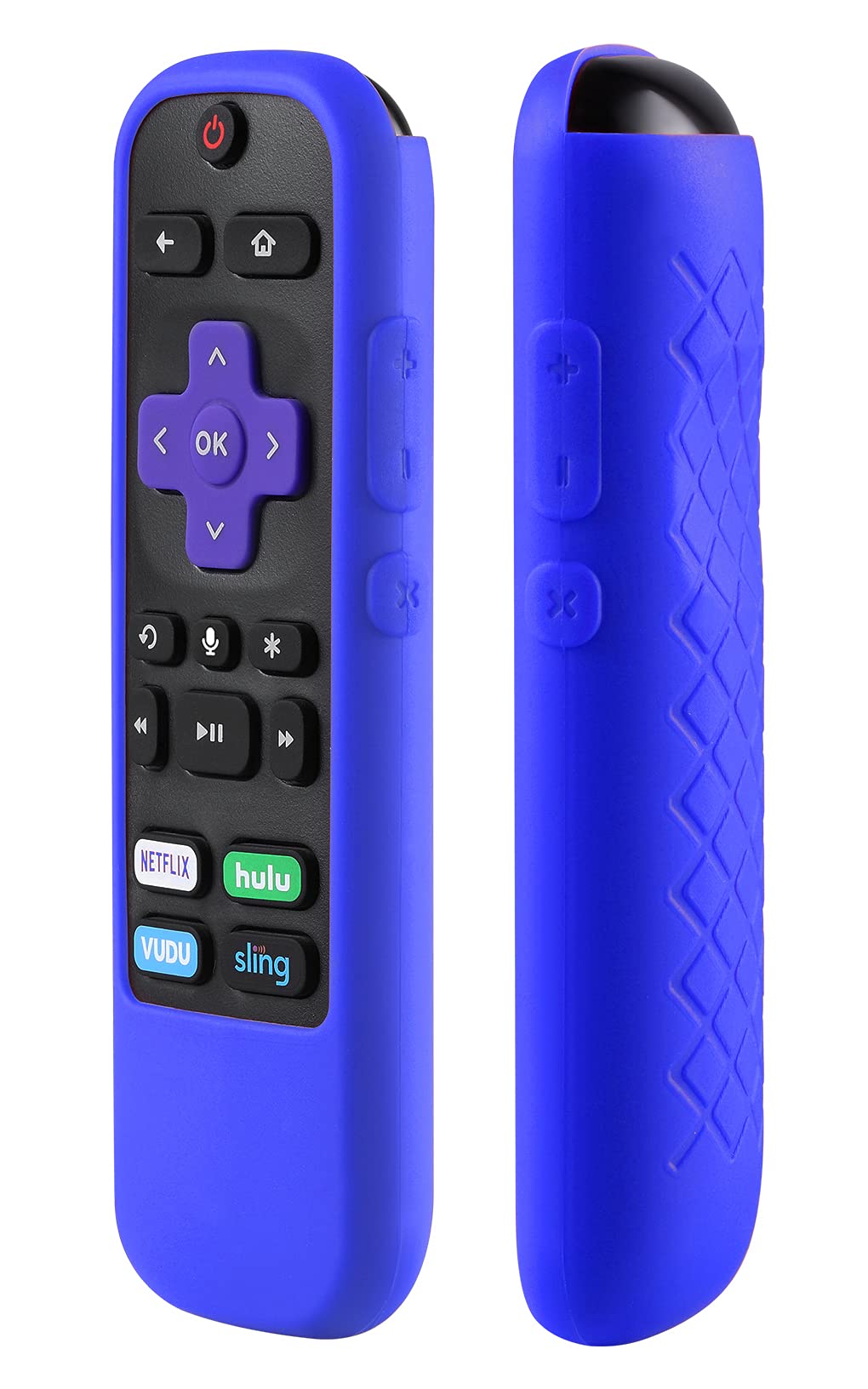 Remote Cover Case Compatible with Roku 3600R/3800/3900/Voice RCAL7R Remote - SYMOTOP Silicone Protective Cover Fits for TCL Roku Steaming Stick/Voice/Express/Premiere TV Remote Controller - Dark Blue