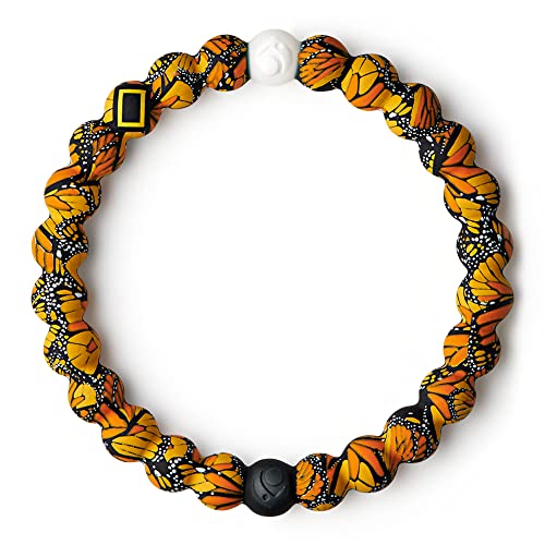 Lokai Silicone Beaded Bracelet for Women & Men, National Geographic Collection - Monarch Butterfly Style, (Small, 6 Inch Circumference) - Silicone Bracelet Slides-On, Comfortable Fit