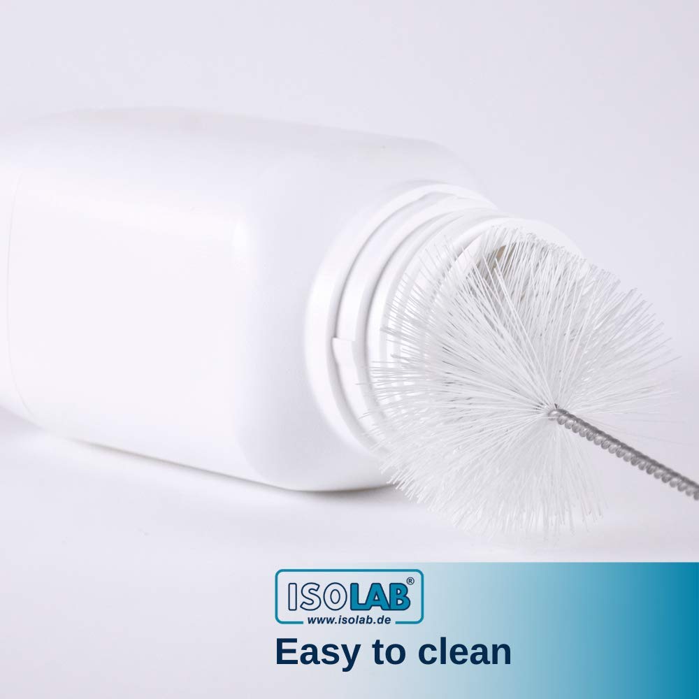 ISOLAB USA - Plastic Lab Chemical Reagent Bottle - HDPE - 500ml/16.9oz - Wide Mouth Sample Sealing Liquid Storage Container 2 Pieces