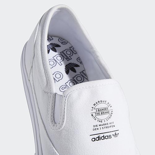adidas Originals Unisex Nizza Sneaker, White/White/Core Black, 10 US Men