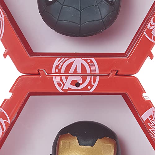WOW! PODS Avengers Collection - Limited Edition Metallic Ironman | Superhero Light-Up Bobble-Head Figure | Official Marvel Collectable Toys & Gifts,Metallic Iron Man,4 inches