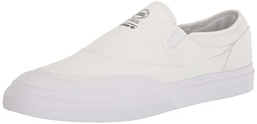 adidas Originals Unisex Nizza Sneaker, White/White/Core Black, 10 US Men