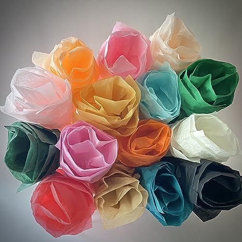 Colors of Rainbow Gift Wrapping Tissue Paper for Gift Baskets Gift Bags Baby Shower Birthday Party (Olive)