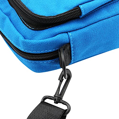 MOSSTYUS Canvas Cartoon Dinosaur Shoulder Messenger Bag Crossbody Purse Travel handbags Cosplay Bag, blue