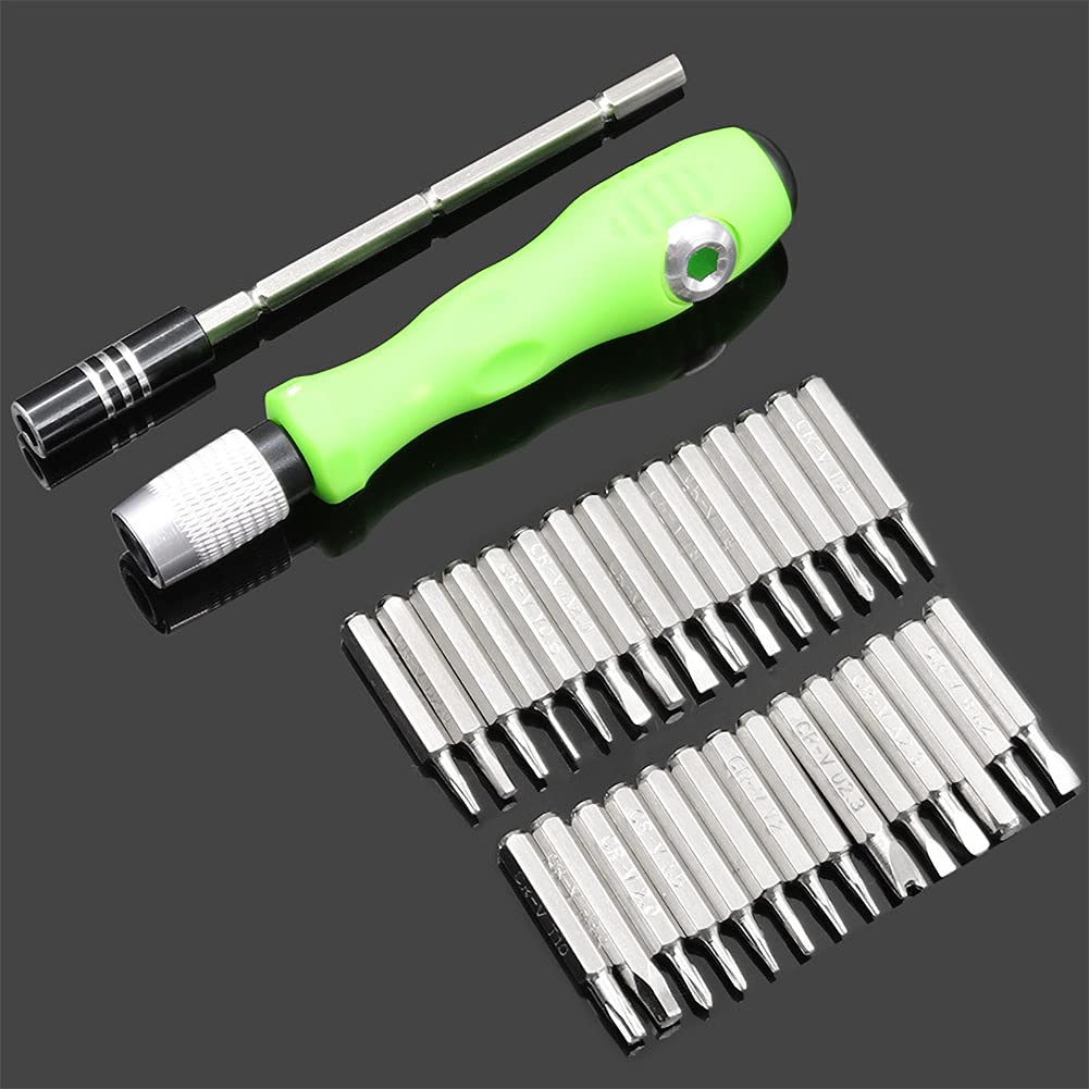 WINTOWIN Mini Precision Screwdriver Set,32 in 1 with 30 Bits Screwdriver Kit,Magnetic Screwdriver Repair Tool Set for Mobile Phone, PC, Laptop,Watch,Computer Repair