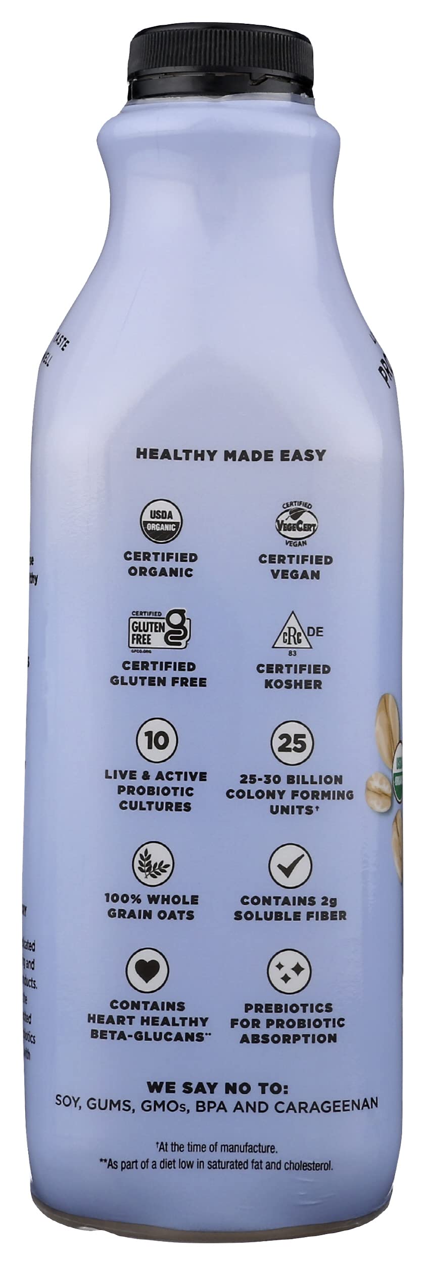 LIFEWAY Organic Plain Oat Drink, 32 FZ