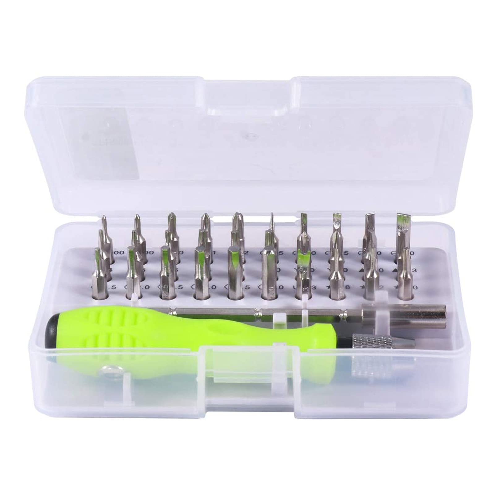 WINTOWIN Mini Precision Screwdriver Set,32 in 1 with 30 Bits Screwdriver Kit,Magnetic Screwdriver Repair Tool Set for Mobile Phone, PC, Laptop,Watch,Computer Repair