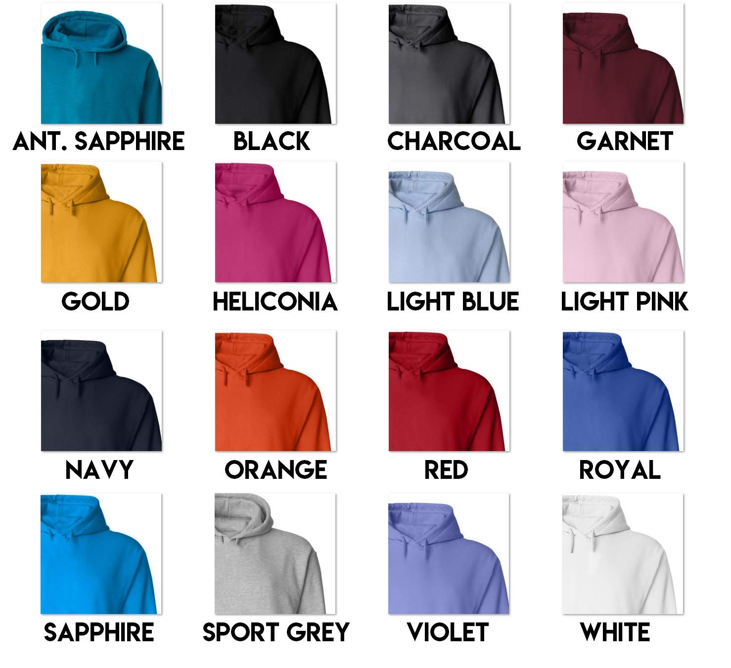 Tee Miracle Multipack 18500 Unisex Bundle Bulk Hoodie 10 Pack - Plain Hooded Sweatshirt for Men and Women, Small Multicolor