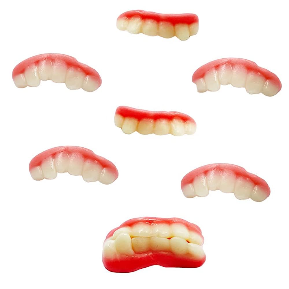 Fruidles Gummi Teeth Candy, Delicious Fruit Flavors Gummies (Half-Pound)