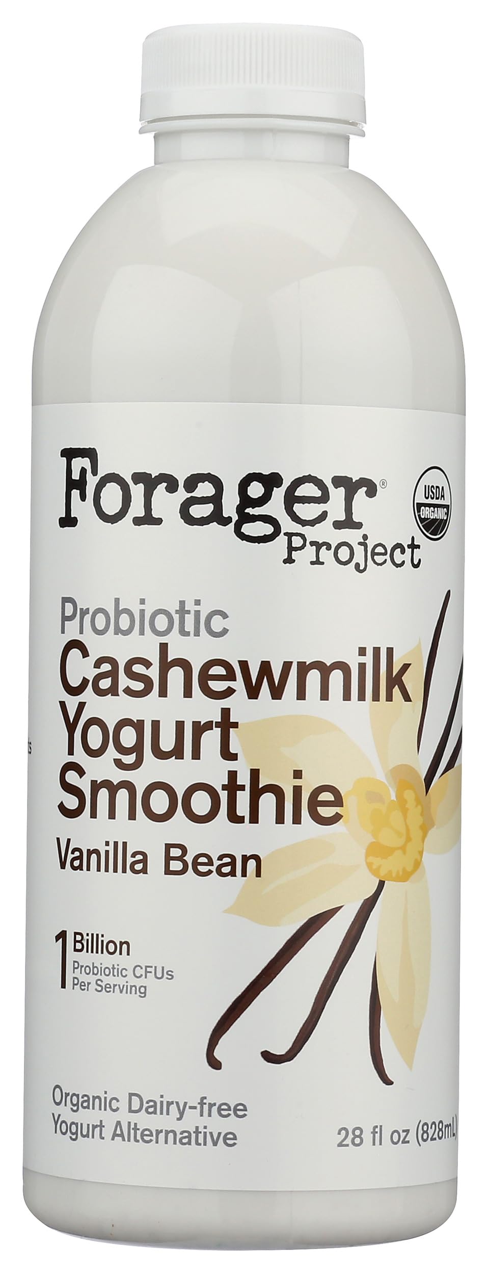 FORAGER PROJECT Organic Vanilla Cashew Drinkable Yogurt, 28 FZ