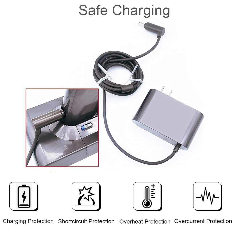Replacement Charger for Dyson V10 V11 Absolute Animal Motorhead Cordless Vacuum Power Supply 30.45V 1.1A