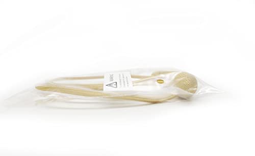 TECVINCI Magnetic Curtain Tiebacks with Upgrade Larger Magnet, 2 Pack 16 Inch Drapery Holdbacks for Indoor & Outdoor Curtain - Gold