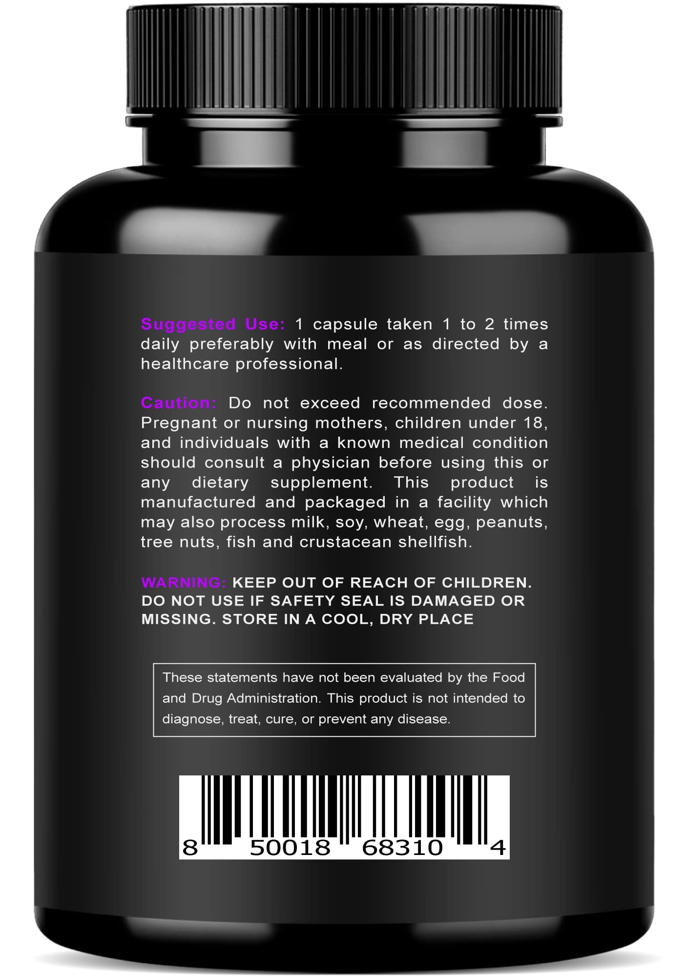 Magnesium Complex and Turmeric Curcumin with BioPerine&Ginger - Magnesium Citrate 500MG - Muscle Relaxation, Sleep and Energy, Bone Density and Strength, Hearth