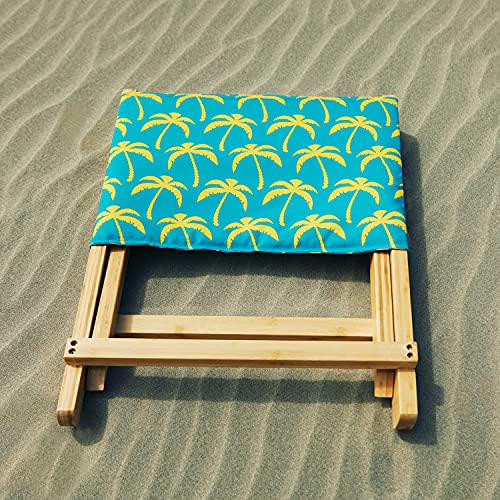 Duck Covers Bamboo Beach Chair, Real Teal Palm