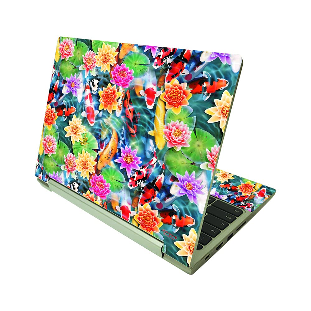 MightySkins Skin Compatible with Lenovo IdeaPad Flex 3 Chromebook 2-in-1 11.6" (2021) - Koi Pond | Protective, Durable, and Unique Vinyl Decal wrap Cover | Easy to Apply | Made in The USA
