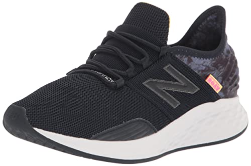 New Balance Women's Fresh Foam Roav V1 Running Shoe, Black/Gray, 7.5