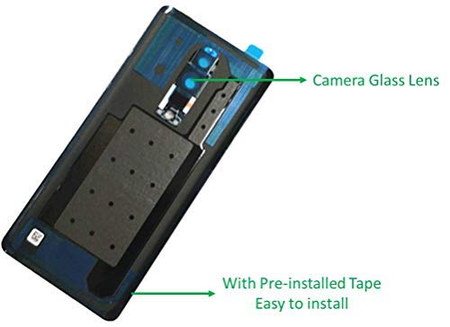 for Oneplus 8 6.55 inch Back Cover Glass Replacement with Camera Glass Lens Housing Assembly Parts+ Adapter Eject Pin Tools(Interstellar Glow)