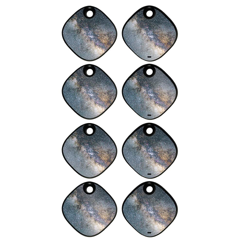 MightySkins Glossy Glitter Skin Compatible with Samsung Galaxy SmartTag (4 Pack) - Galactic Landscape | Protective, Durable High-Gloss Glitter Finish | Easy to Apply s | Made in The USA