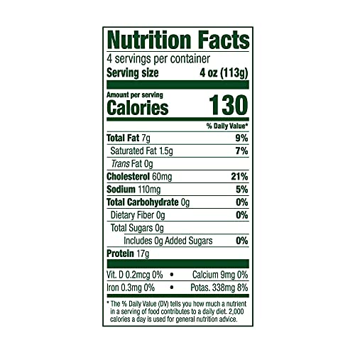 Amazon Fresh Brand, Catfish Boneless Skinless Fillet Portions, Frozen, Responsibly Sourced, 1 Lb