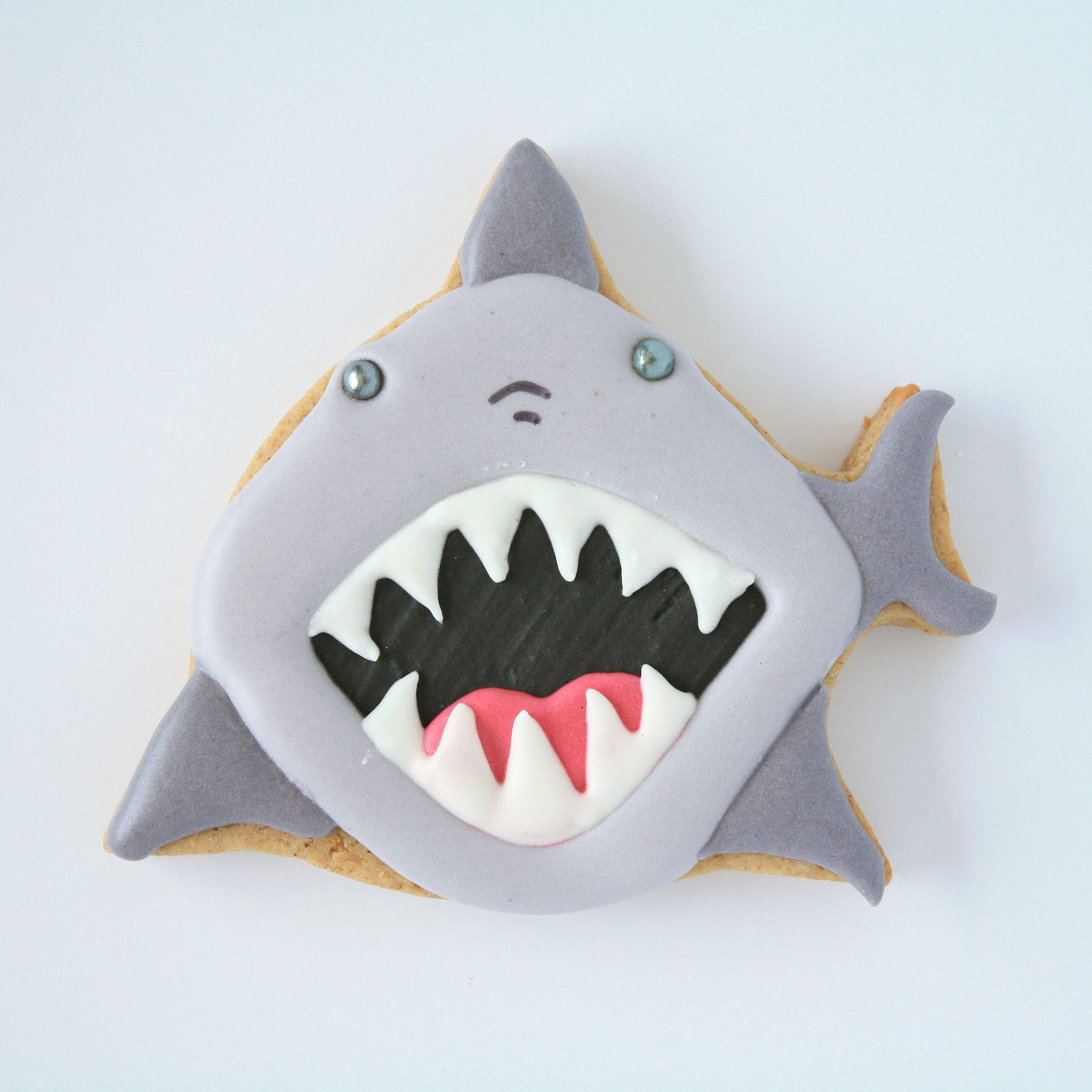 Cute Baby Shark Cookie Cutter, 3.5" Made in USA by Ann Clark
