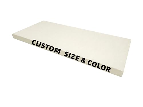 SINCERE Custom Sized Bench Cushion Pad, Bay Window Pillow, Seat & Back Cushion Replacement for Sagging Sofa, Couch Booster Foam Cushions Chair Pads, Indoor Outdoor Daybed RV Camper Van Cushions