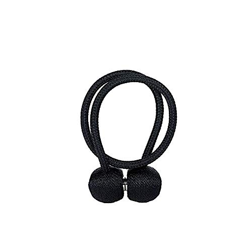 BalsaCircle 2 Black Magnetic Tie Backs Metal Window Curtains Holdbacks - Wedding Reception Party Home Window Decorations Supplies