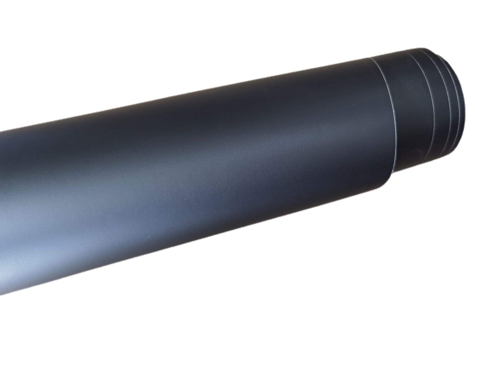 Black Matte Carbon Fiber Car Vinyl Wrap Roll 1ft x 5ft Bubble Free Air Release DIY Wrap Film for Motor Interior