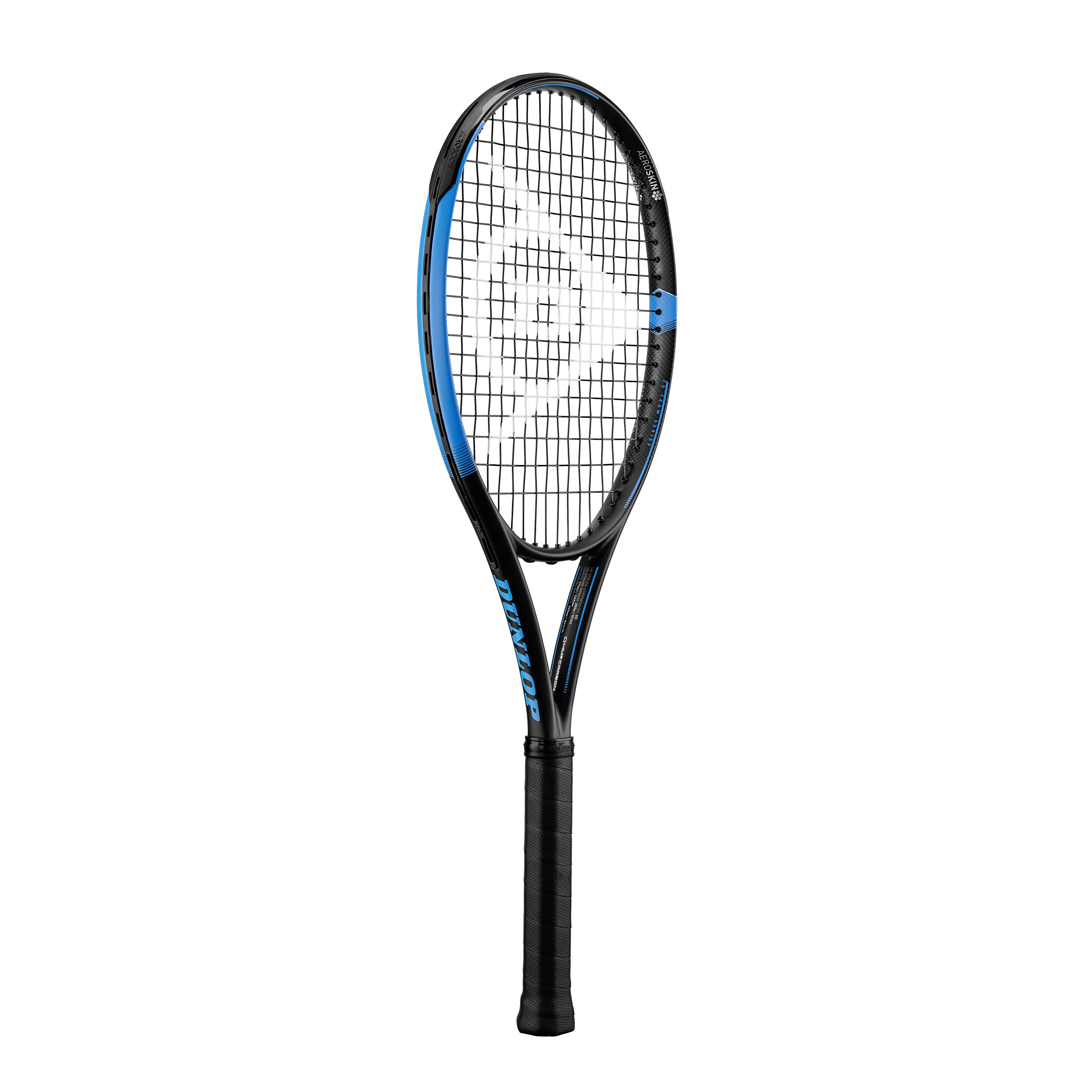 Dunlop Sports FX Team 285 Pre-Strung Tennis Racket, 3/8 Grip, Blue/Black