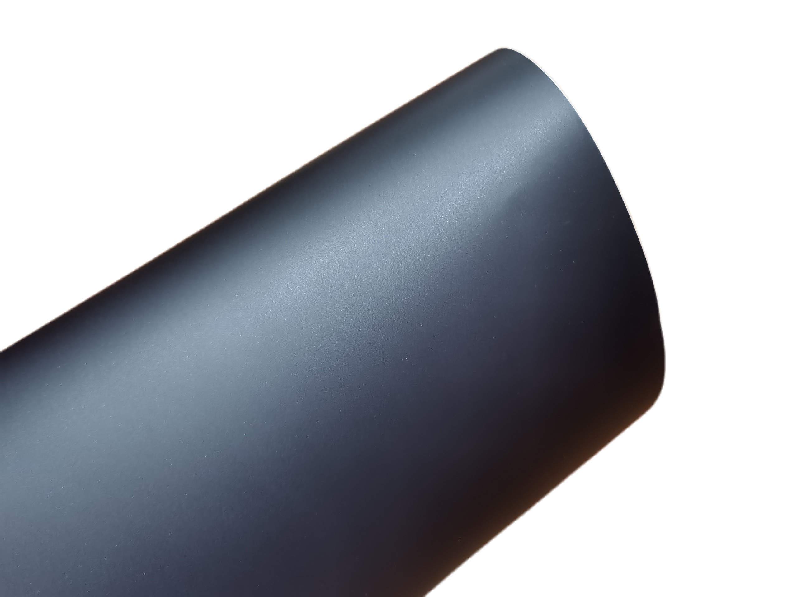 Black Matte Carbon Fiber Car Vinyl Wrap Roll 1ft x 5ft Bubble Free Air Release DIY Wrap Film for Motor Interior